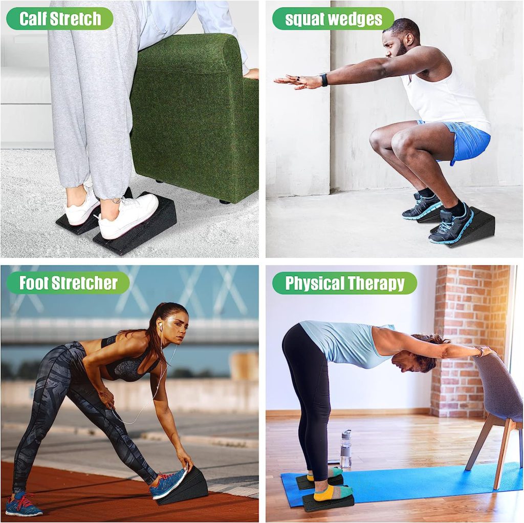 Slant Board for Calf Stretching, 5 Adjustable Angles Foot Stretcher for ...